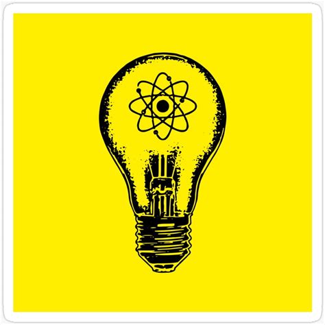Atom Science Idea Sticker Phone Decal Water Bottle Stickers Car Decals
