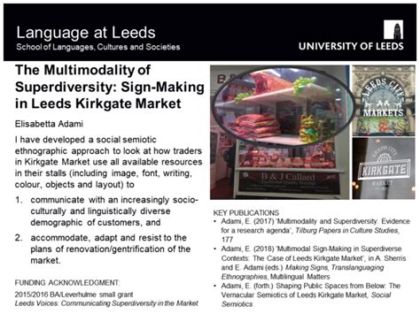 Multimodality And Multilingualism Language At Leeds