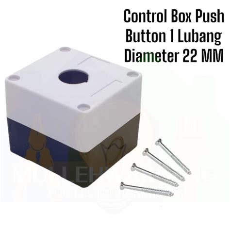 Jual Box Push Button 1 Lubang Control Box Kotak Hole 22 Mm Warna Putih