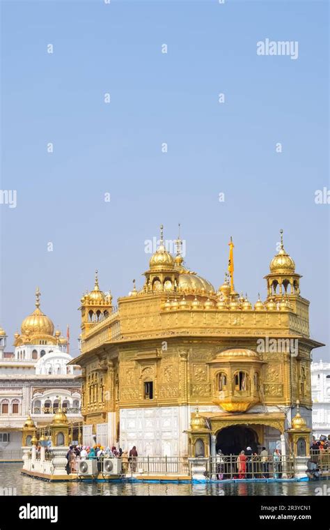 Beautiful View Of Golden Temple Harmandir Sahib In Amritsar Punjab