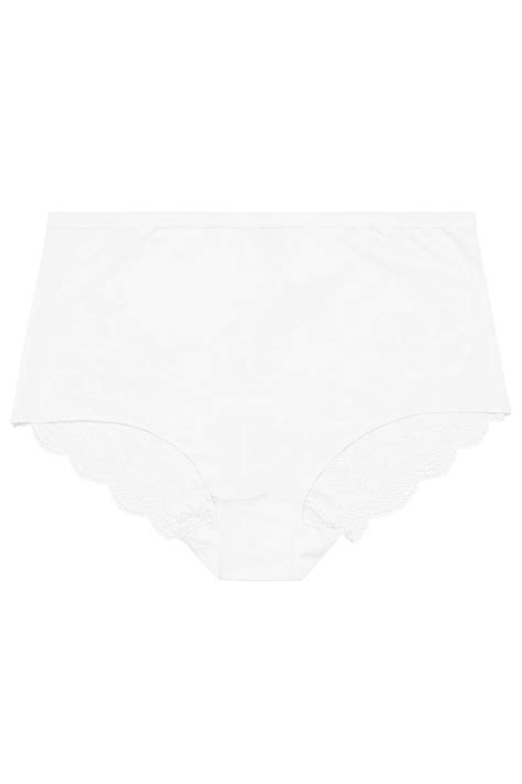 Yours 3 Pack Curve Pink Lace Full Briefs Yours Clothing