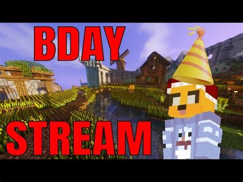 Birthday Stream Giveaway Hypixel Skyblock Youtube