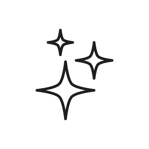 Premium Vector Sparkle Icon Illustration Template
