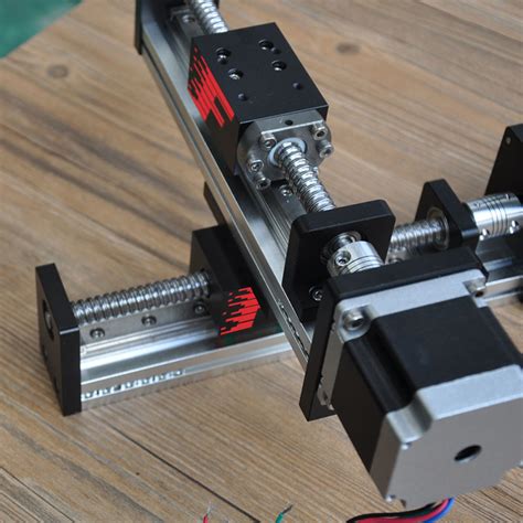 Horizontal Positioning System 2 Axis Stage Linear Actuator Motorized Rail Guide Ball Screw
