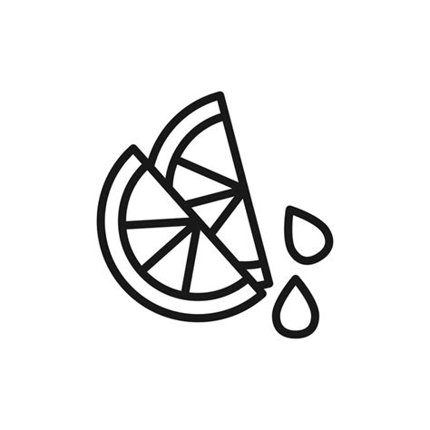 Premium Vector Citrus Slice Icon