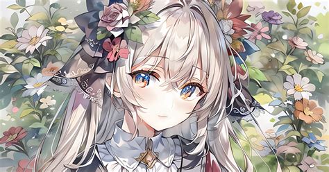 Ai 花與女孩 Merhahahaのイラスト Pixiv