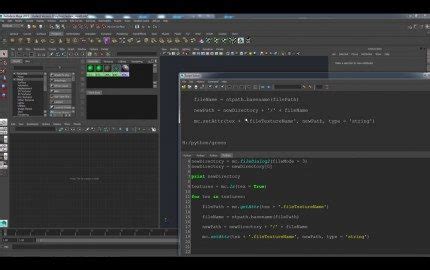 Python Scripting In Maya Texture Repath Tool