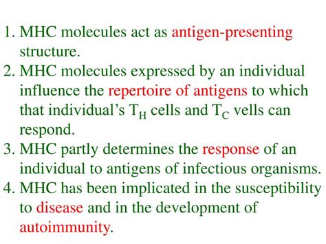 Ppt Chapter 7 Major Histocomptibility Complex Mhc Powerpoint