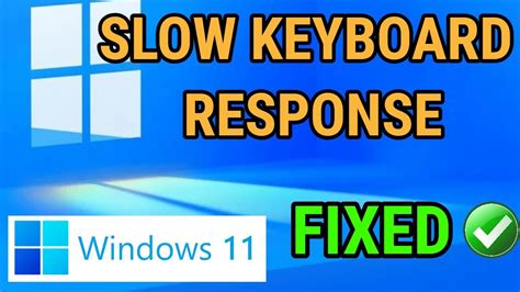 How To Fix Slow Keyboard Response In Windows YouTube