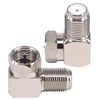 Amazon Kaunosta F Type TV Aerial Right Angle Coax Connector Male