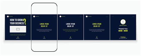 Carousel Banner Design With Editable Cellphone Mockup Cellphone