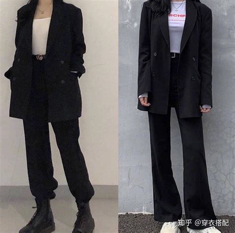 穿衣搭配女暗黑色系的女生酷感日常穿衣搭配参考 知乎