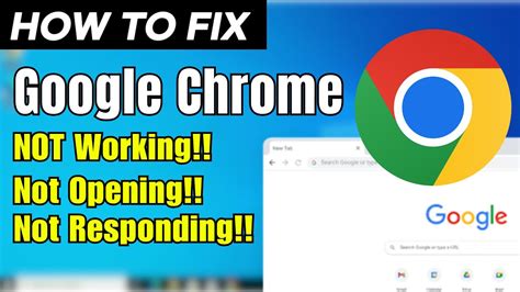 How To Fix Google Chrome Not Working Not Opening Not Responding Problem YouTube