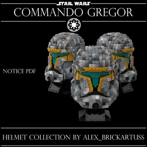 Lego Moc Helmet Clone Commando Gregor By Alex Brickartuss Rebrickable