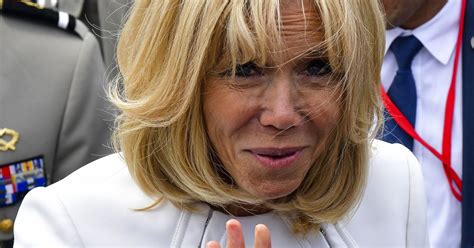 La Première dame Brigitte Macron lors du 139ème défilé militaire du 14