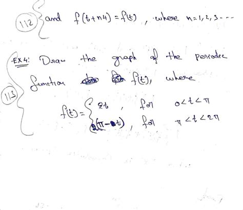 Laplace Transform Of Periodic Functions Hand Written Notes And Examples