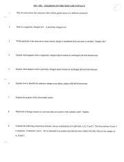 Charging By Friction And Contact Pdf SNC IDE CHARGING BY FRICTION AND CONTACT Why Do Some