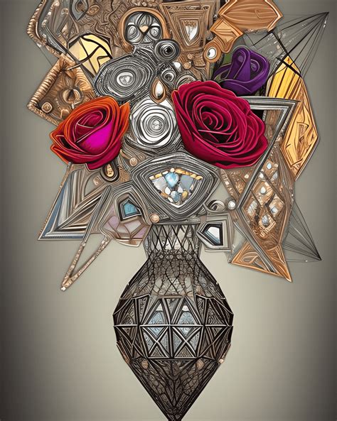 Geometric Shapes Diamonds Border · Creative Fabrica