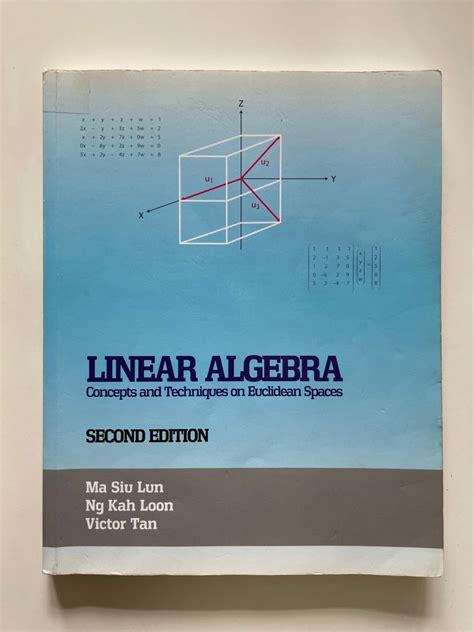 Linear Algebra Concepts And Techniques On Euclidean Spaces 2nd