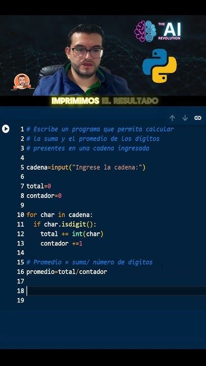Aprende Python 🐍 Fácil Y Rápido Calculo De Promedio Método Isdigit Shorts Python Youtube
