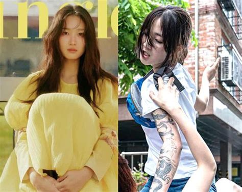 2년전 문신하고 사람들 위협하고 다닌 현재 한국 대표 청순 여신