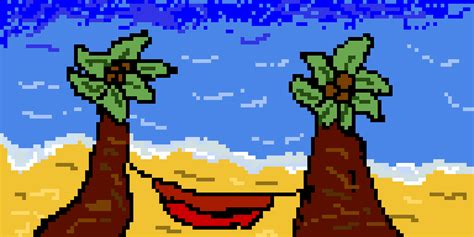 Hammock Beach Pixel Art