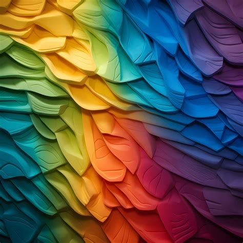 Premium Ai Image Rainbow Texture