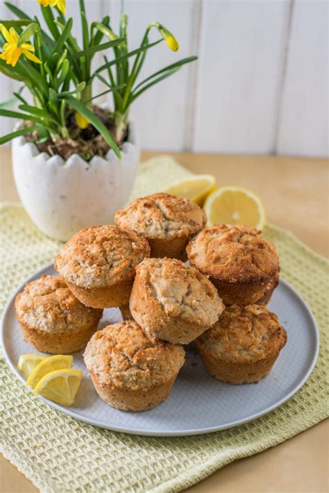 Gesunde Glutenfreie Und Vegane Zitronen Kokos Muffins Aha Foods Vegane Und Glutenfreie