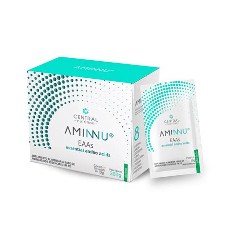 Aminnu EAAs Aminoácidos Sachês g Central Nutrition SOU DE GAIA Sua essência conectada
