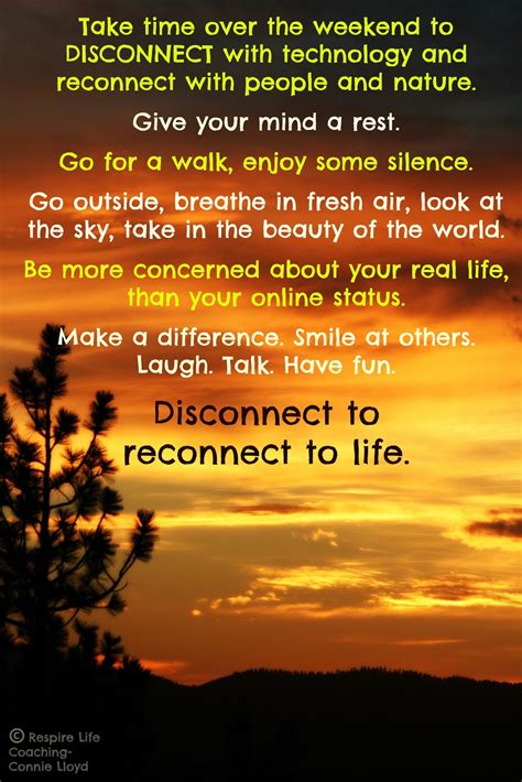 Respire Life Coaching Connie Lloyd Disconnect To Reconnect