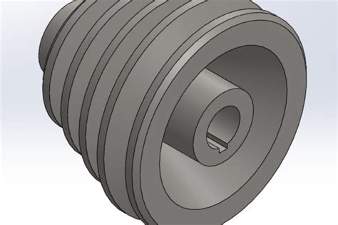 Step Cone Pulley SOLIDWORKS Other 3D CAD Model GrabCAD