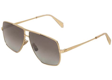 Celine Metal Frame 25 Polarized Lenses Sunglasses Goldgradient Brown