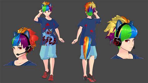 Mmd Rainbow Dash By Iro Kawase Vroid Hub