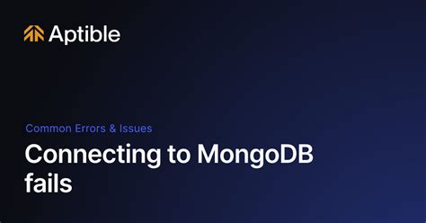 Connecting To Mongodb Fails Aptible