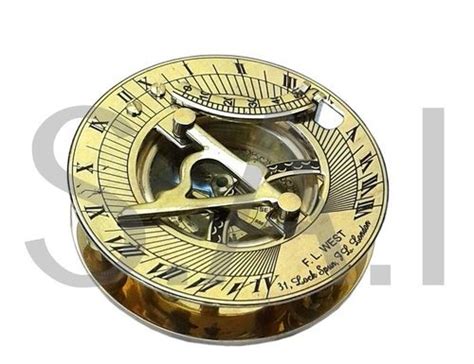 Golden Nautical Brass Sundial Compass Round Brass Marine Sun Dial Compass At Best Price In