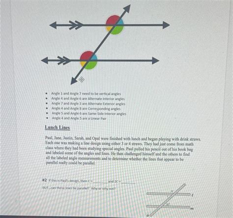 Solved Angle 1 And Angle 7 Need To Be Vertical Angles
