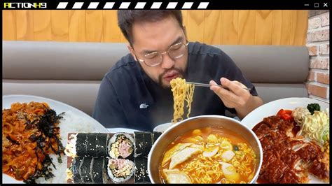 새벽 김밥천국 새로운 조합으로 4메뉴 흡입하는 홍구🤣ㅋㅋㅋㅋㅋㅋㅋ Youtube
