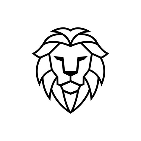 Premium Vector Modern Line Art Lion Logo Design