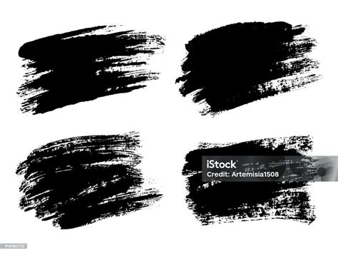向量黑色油漆 油墨畫筆描邊 畫筆 線或紋理髒的藝術設計項目 框 框架或文本的背景向量圖形及更多丙稀畫圖片 丙稀畫 傳統 具有特定質地