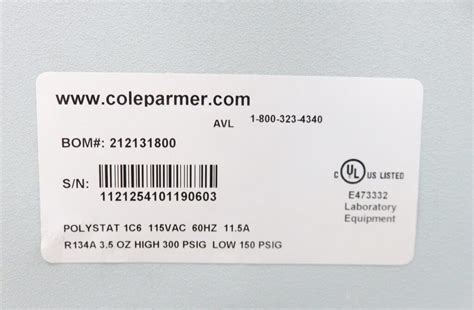 Cole Parmer Polystat Chiller The Lab World Group