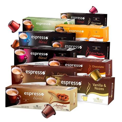 Kit C Psulas Para Nespresso Espresso Blend C Psulas De Caf Em V Rios Sabores C Psula De