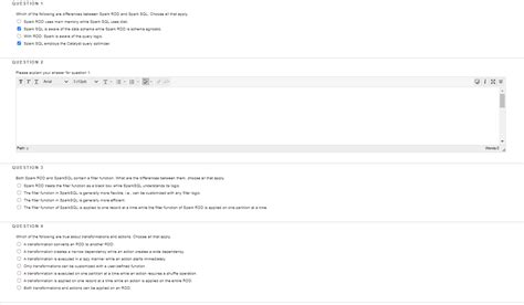 Solved Question 1 Which Of The Following Are Differences