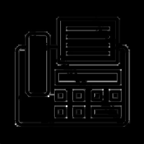 팩스 라인 아이콘 벡터 일러스트 Png Ai 무료 다운로드 Pikbest