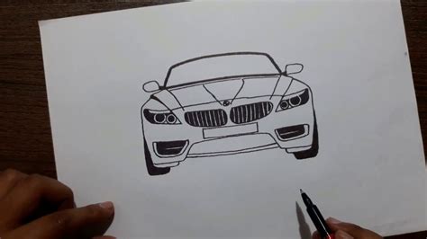 How To Draw Bmw Car Youtube