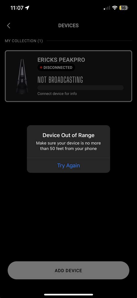 App Issue Or Peak Issue Rpuffcopeakpro