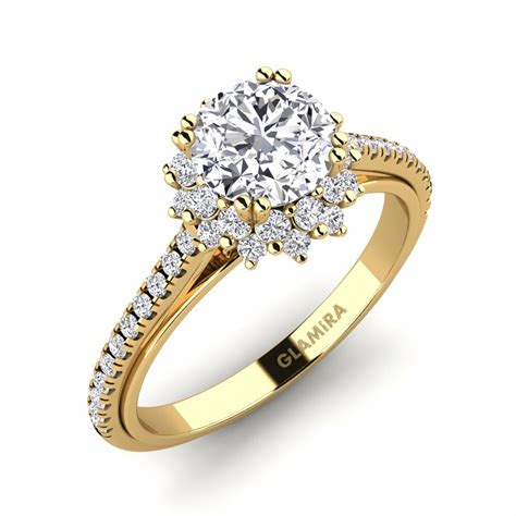 Compre Anillo De Compromiso Daffney 1 0 Crt En Corte Redondo 1 Quilates