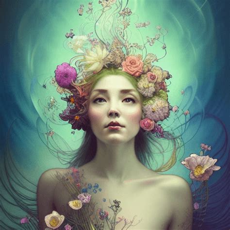 Full View Ultrarealistic Portrait Ethereal Fantasy Deity Wearing Beautiful Milly Alcock Rising