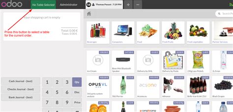 Odoo POS Table Management WebKul