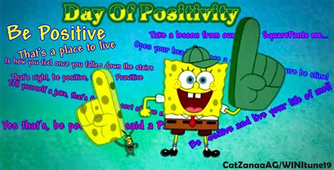 Spongebob Day Of Positivity By Catzanaaag On Deviantart