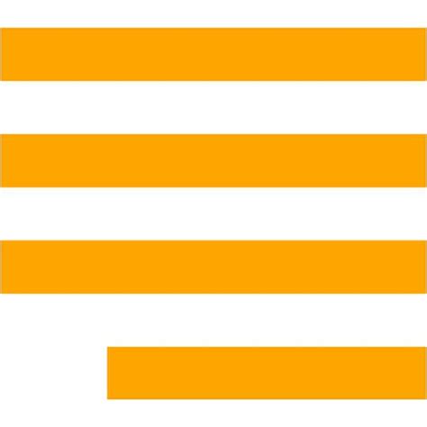 Orange Justify Right Icon Free Orange Text Icons